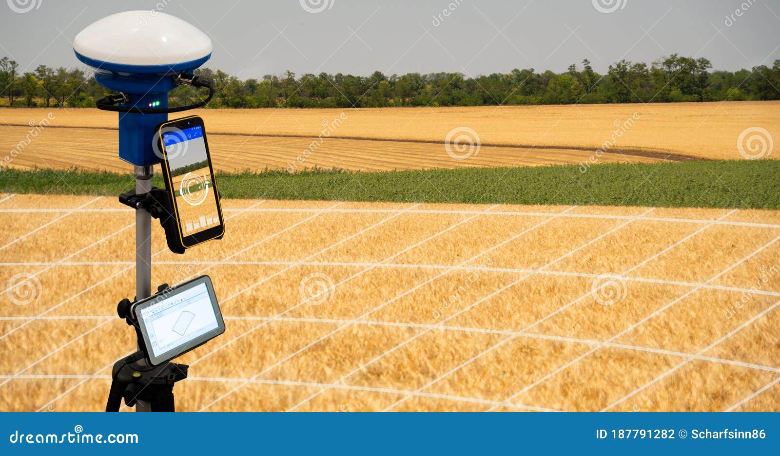 Device for Measuring Field Area Stock Photo - Image of land, field ...