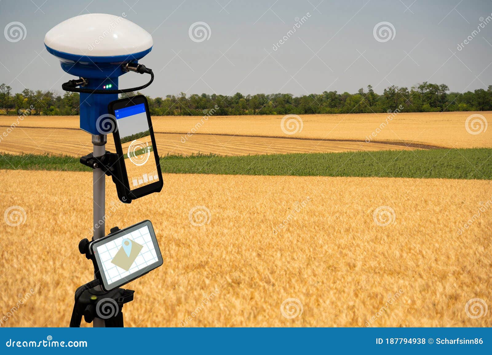 Device for Measuring Field Area Stock Photo - Image of area, land ...