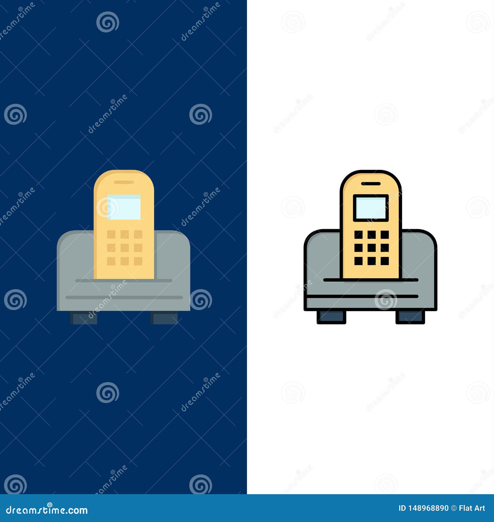 Device, Mobile, Cell, Hardware Icons. Flat and Line Filled Icon Set ...