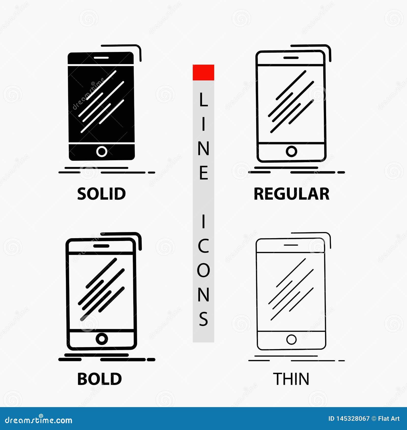 Device, Mobile, Phone, Smartphone, Telephone Icon in Thin, Regular ...