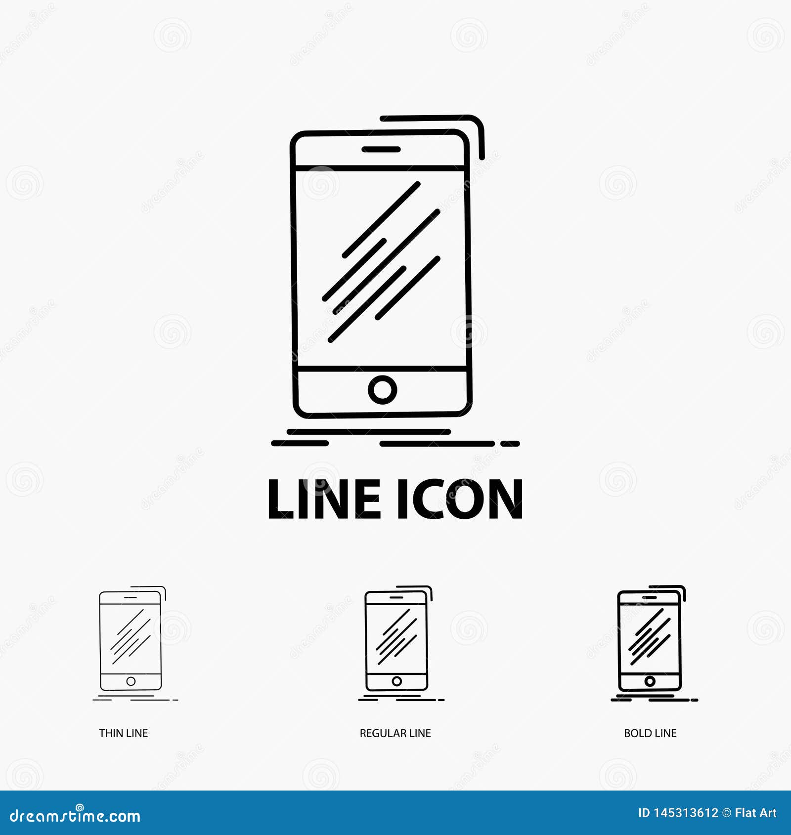 Device, Mobile, Phone, Smartphone, Telephone Icon in Thin, Regular and ...