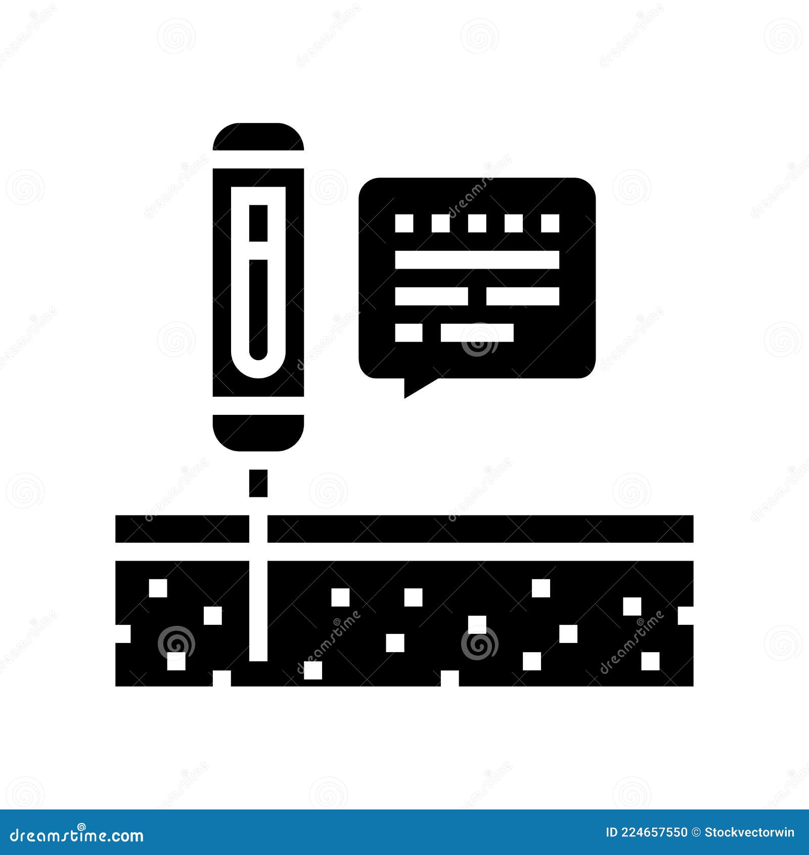 Device for Ph Soil Testing Glyph Icon Vector Illustration Stock Vector ...