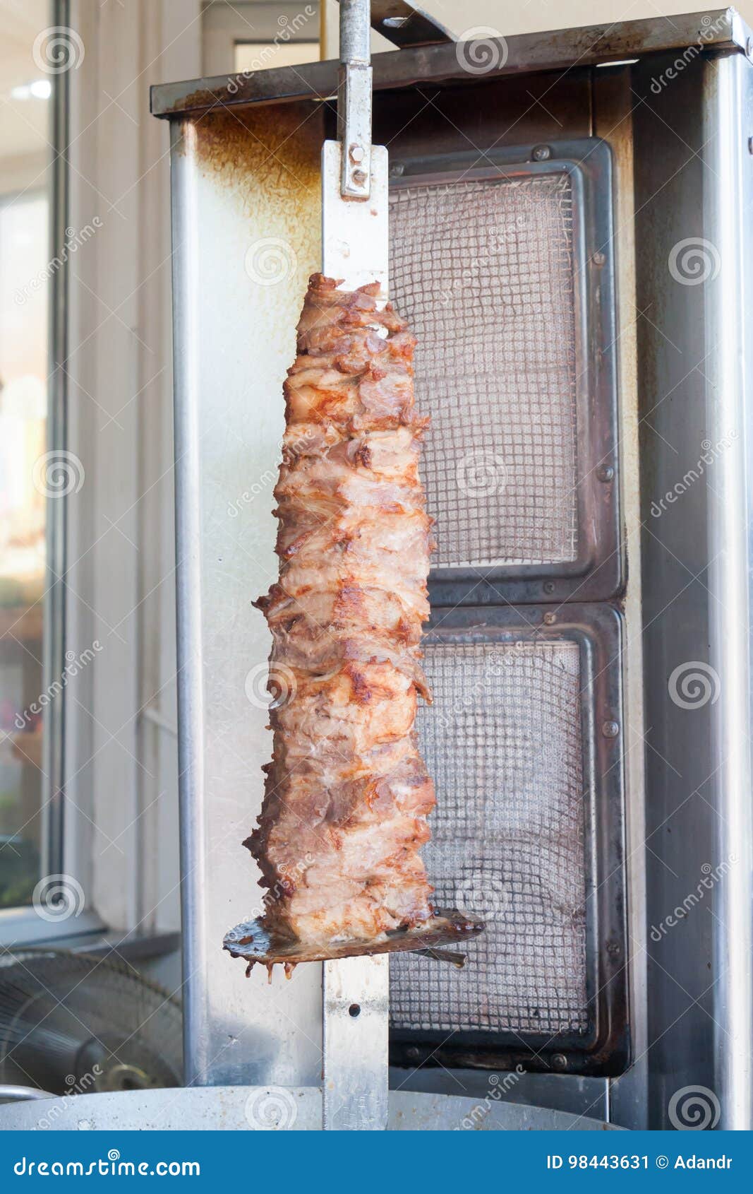 The Device for Preparation of Shawarma Stock Image - Image of lunch ...