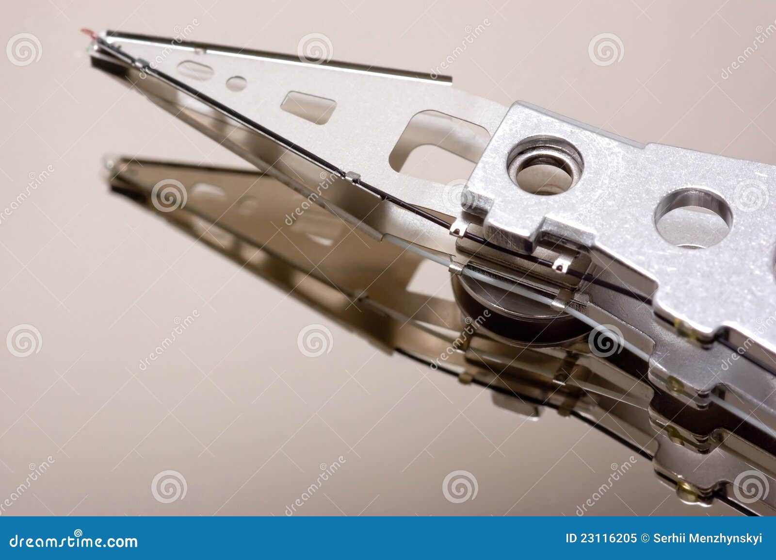 Device Reading Data from Hard Disk Stock Image - Image of electronic ...