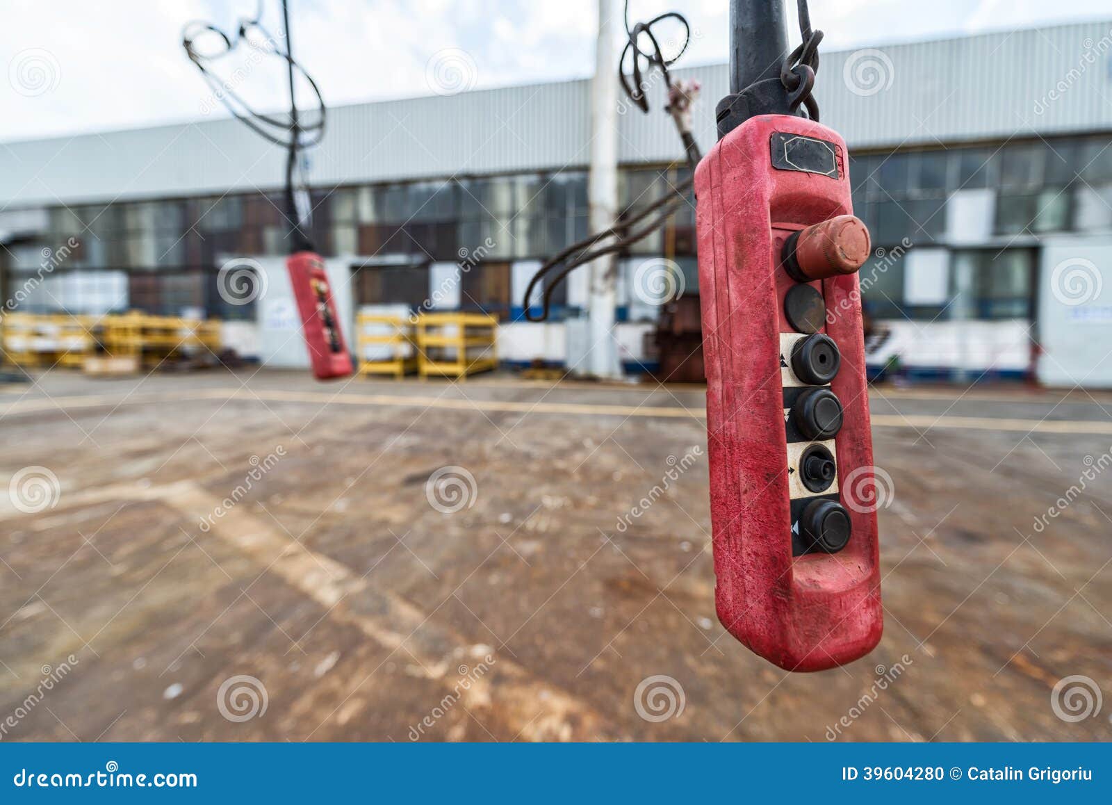 Device for Remote Crane Operations Stock Photo - Image of industrial ...