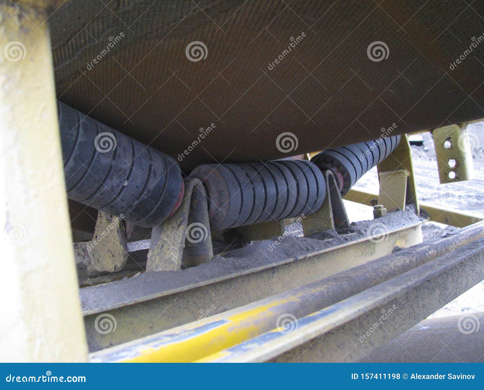 Belt Conveyor Roller Assembly, for Engineers and Students Stock Photo ...