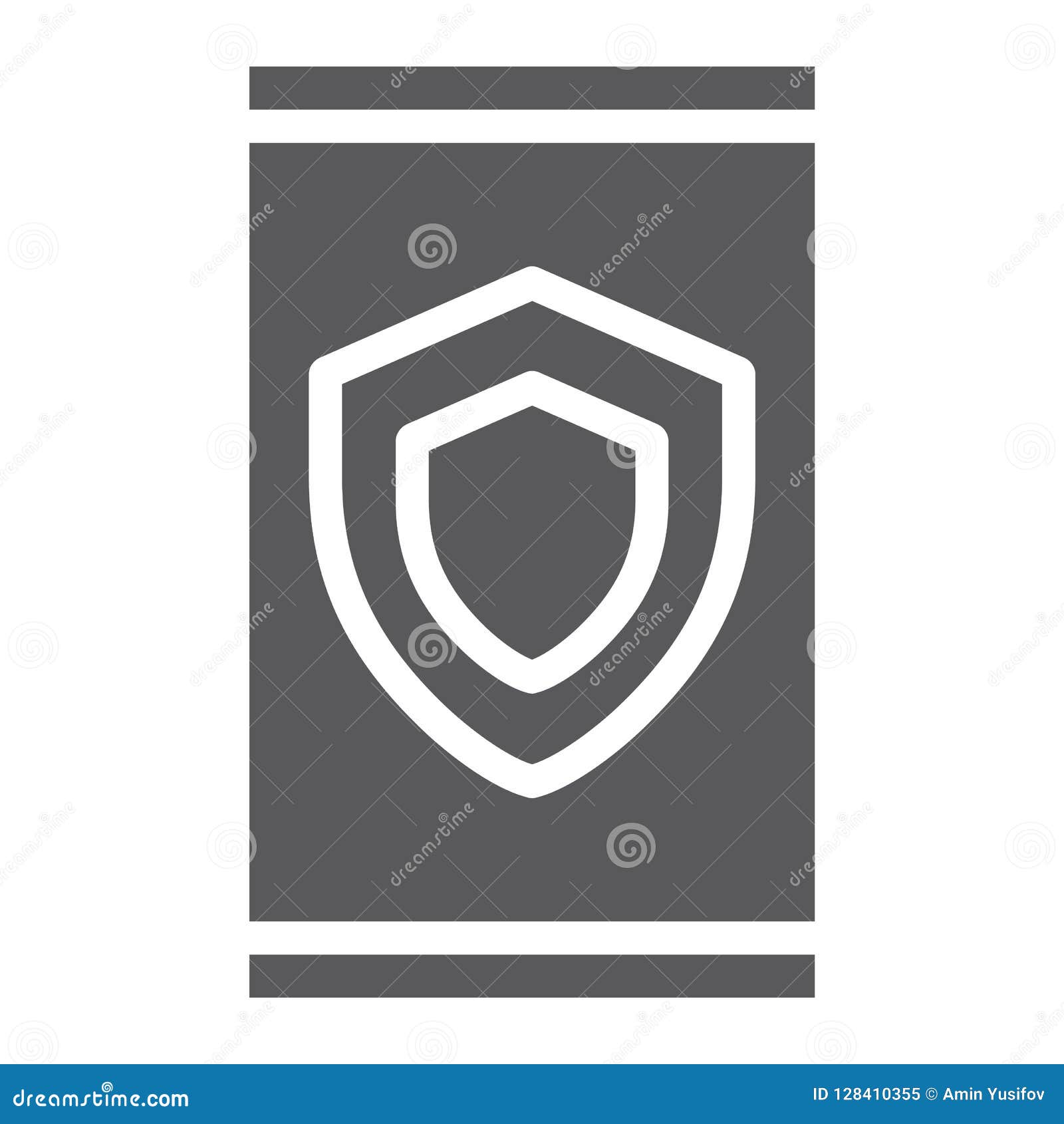 Device Security Glyph Icon, Data and Protection, Safety Sign, Vector ...