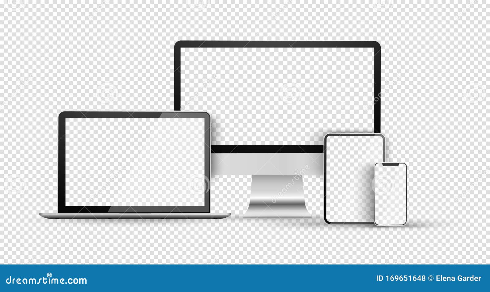 Device Set with Empty Screen. Blank Computer Monitor, Phone, Tablet and ... Device Set with Empty Screen. Blank Computer Monitor, Phone, Tablet and ...