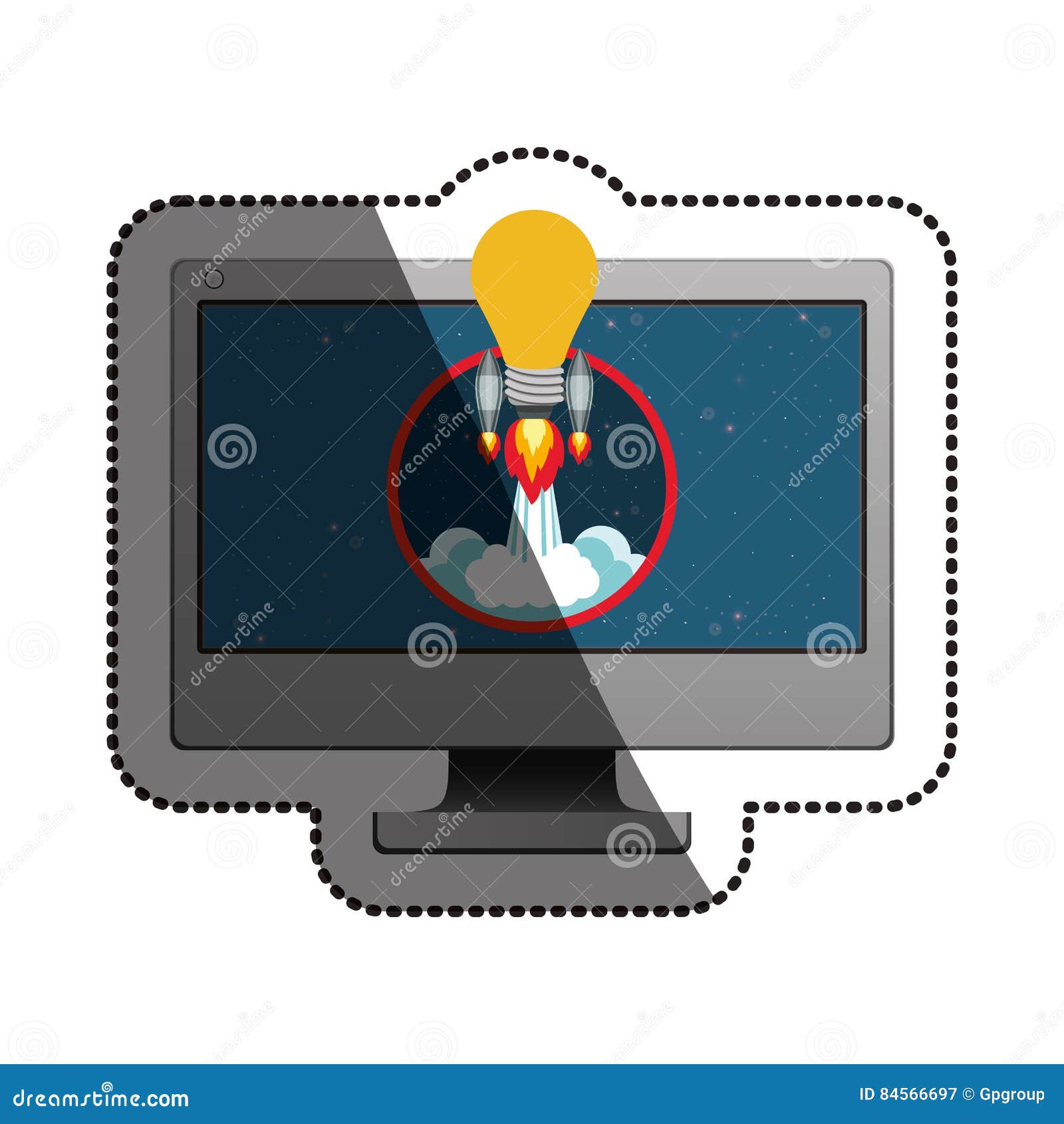 Device and Start Up Concept Design Stock Vector - Illustration of work ...