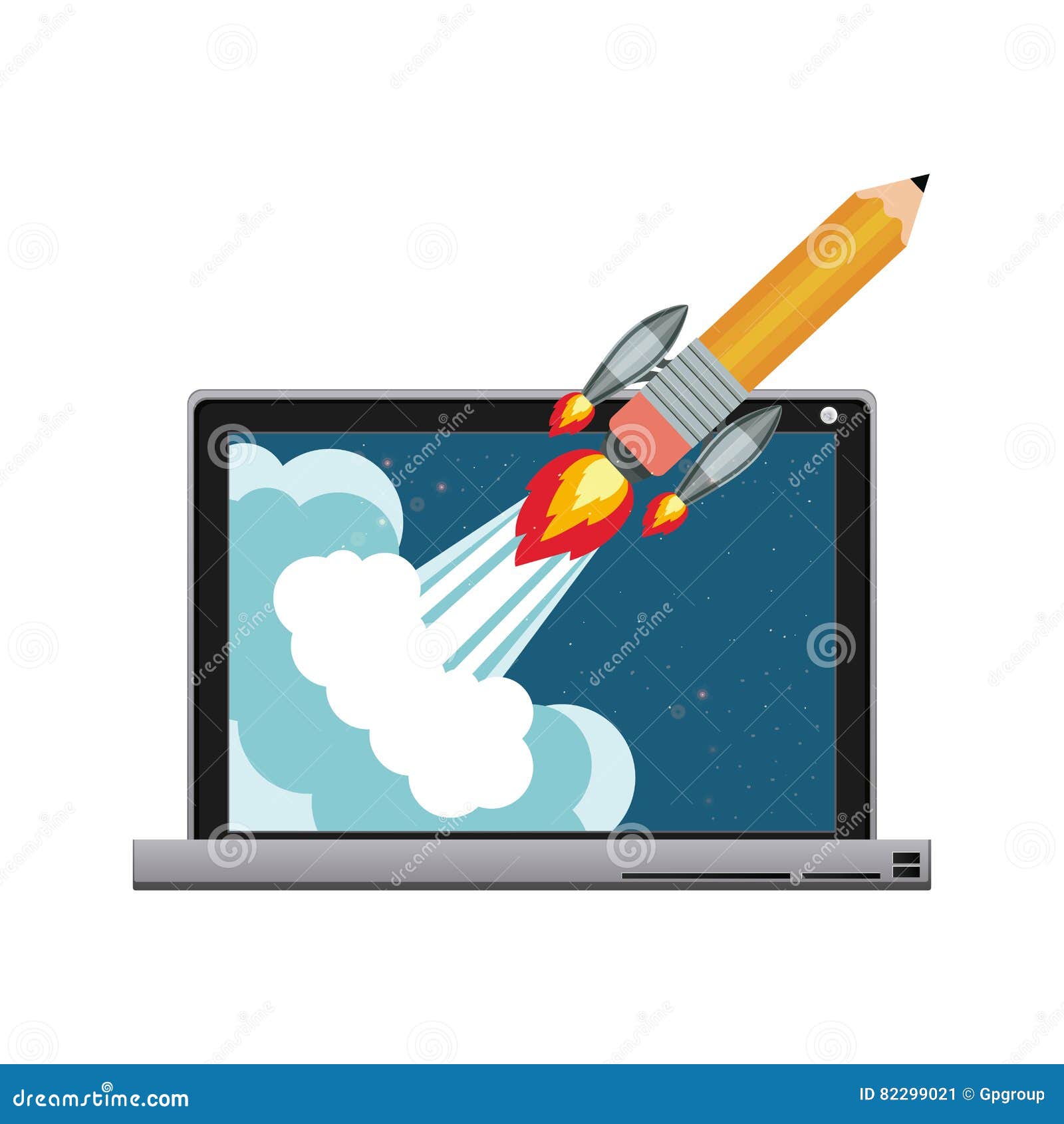 Device and Start Up Concept Design Stock Vector - Illustration of ...