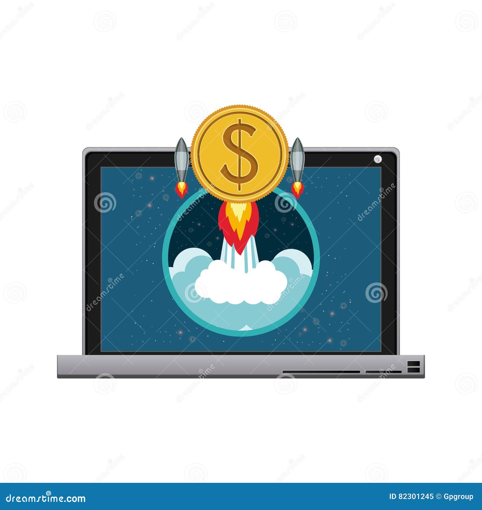 Device and Start Up Concept Design Stock Vector - Illustration of ...