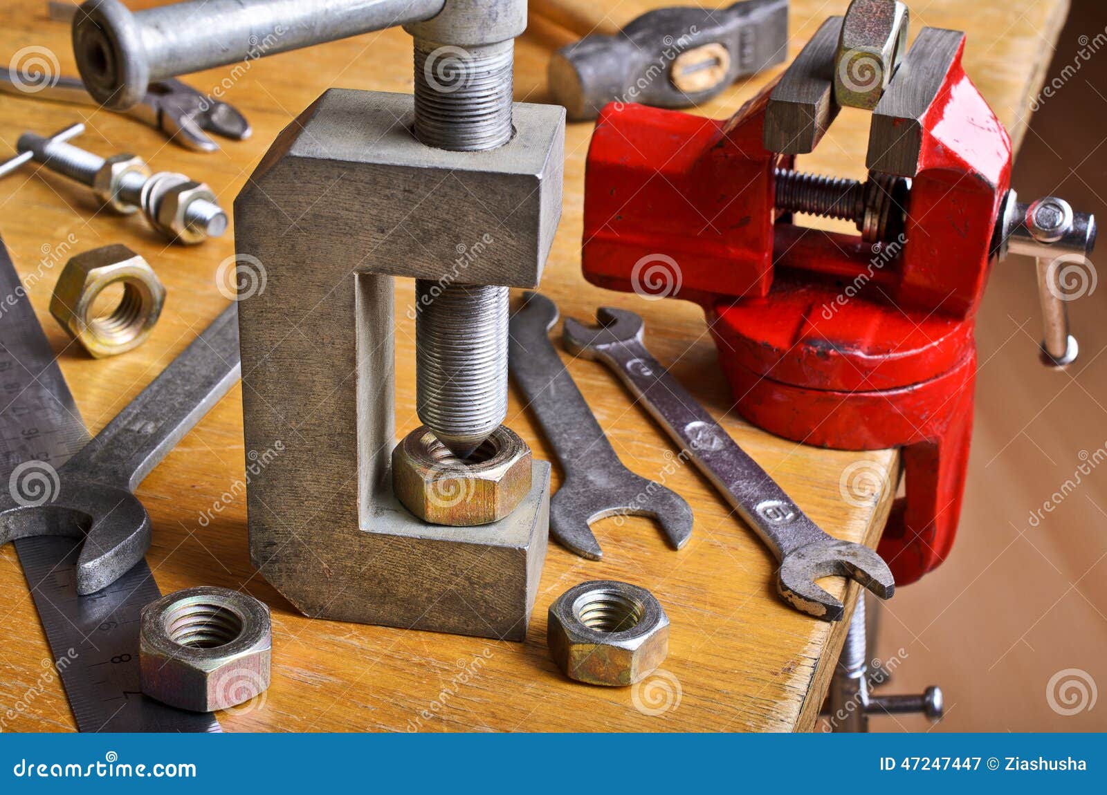 Device for Threading into the Nut Stock Image - Image of machinery ...