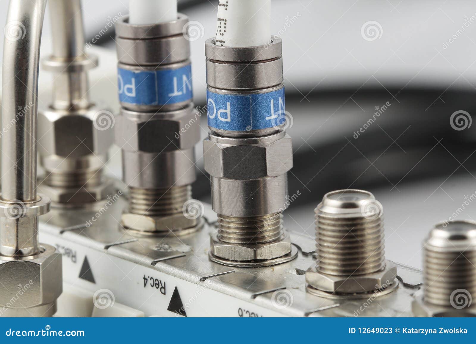 Device To Distribute TV Signal Stock Image - Image of antenna ...