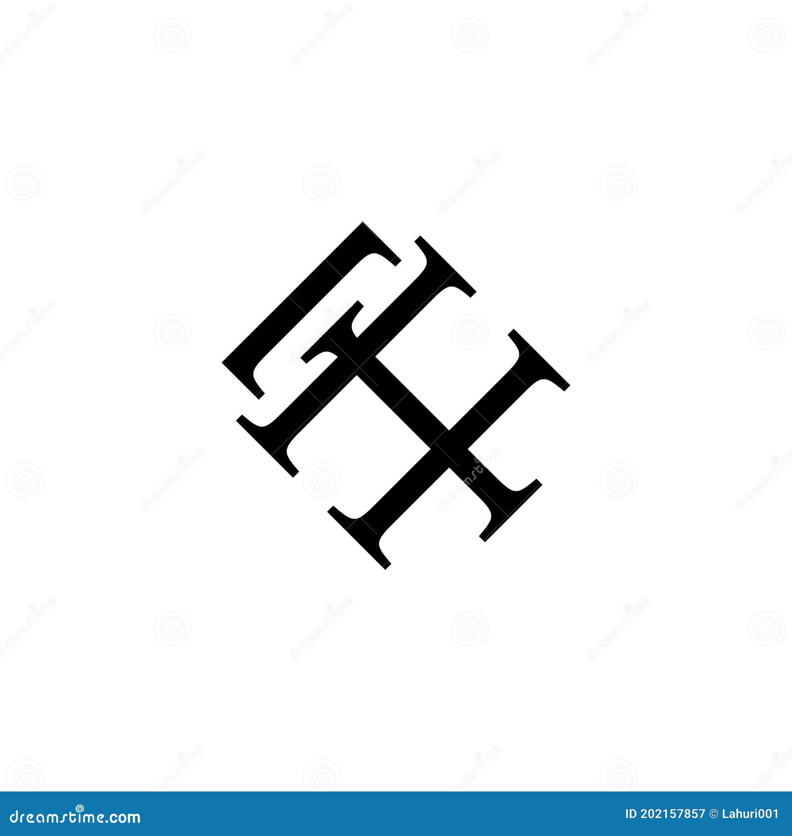 IHT Letter Initial Logo Vector Stock Vector - Illustration of emblem ...