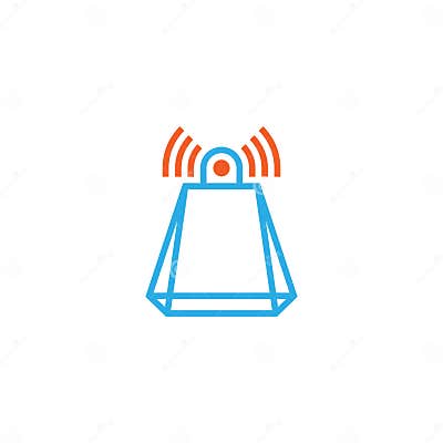 Live shop icon logo vector stock vector. Illustration of design - 202158147