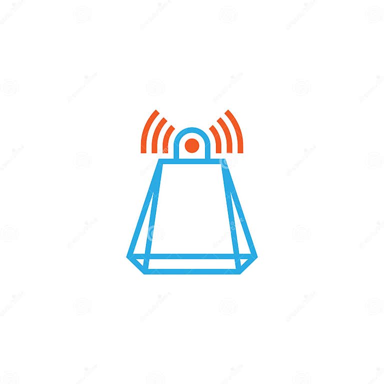 Live shop icon logo vector stock vector. Illustration of design - 202158147