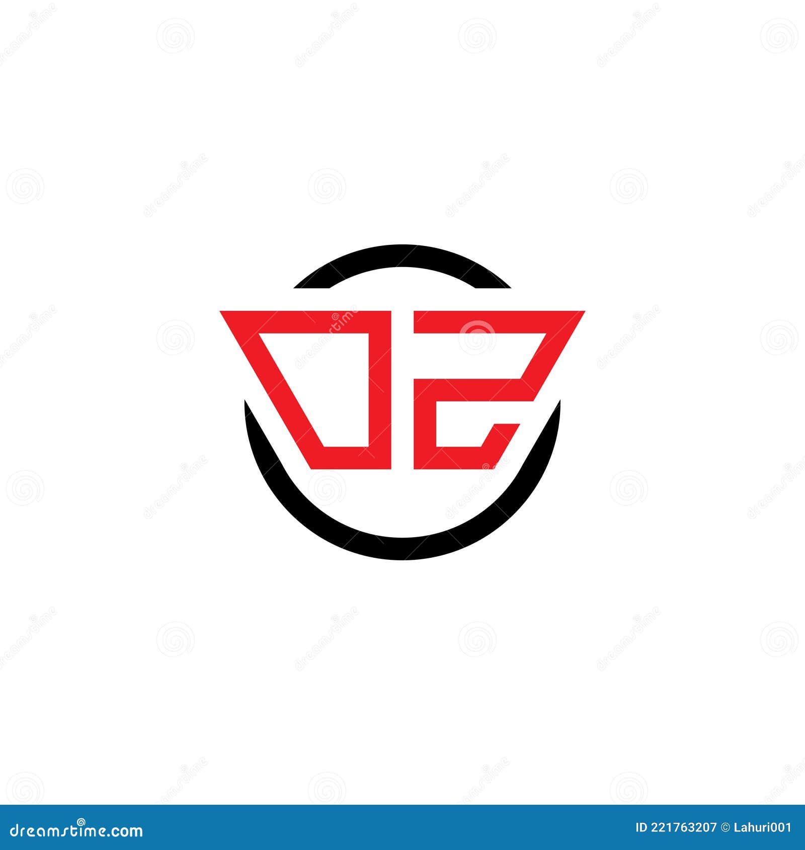 02 Abstract Number Circle Monogram Logo Vector Stock Vector ...