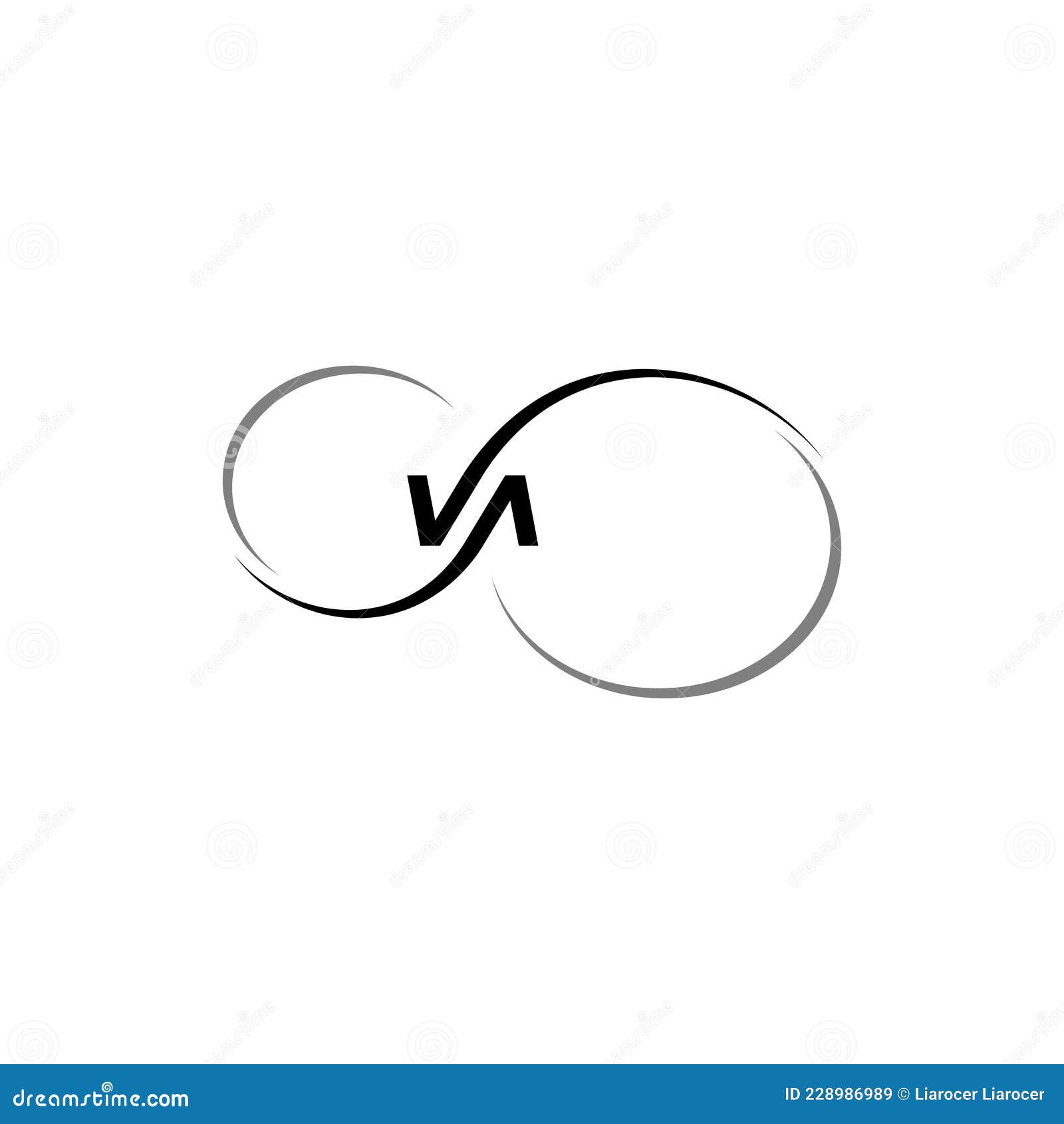 Infinity Letter J Logo Vector Black Color | CartoonDealer.com #169123927
