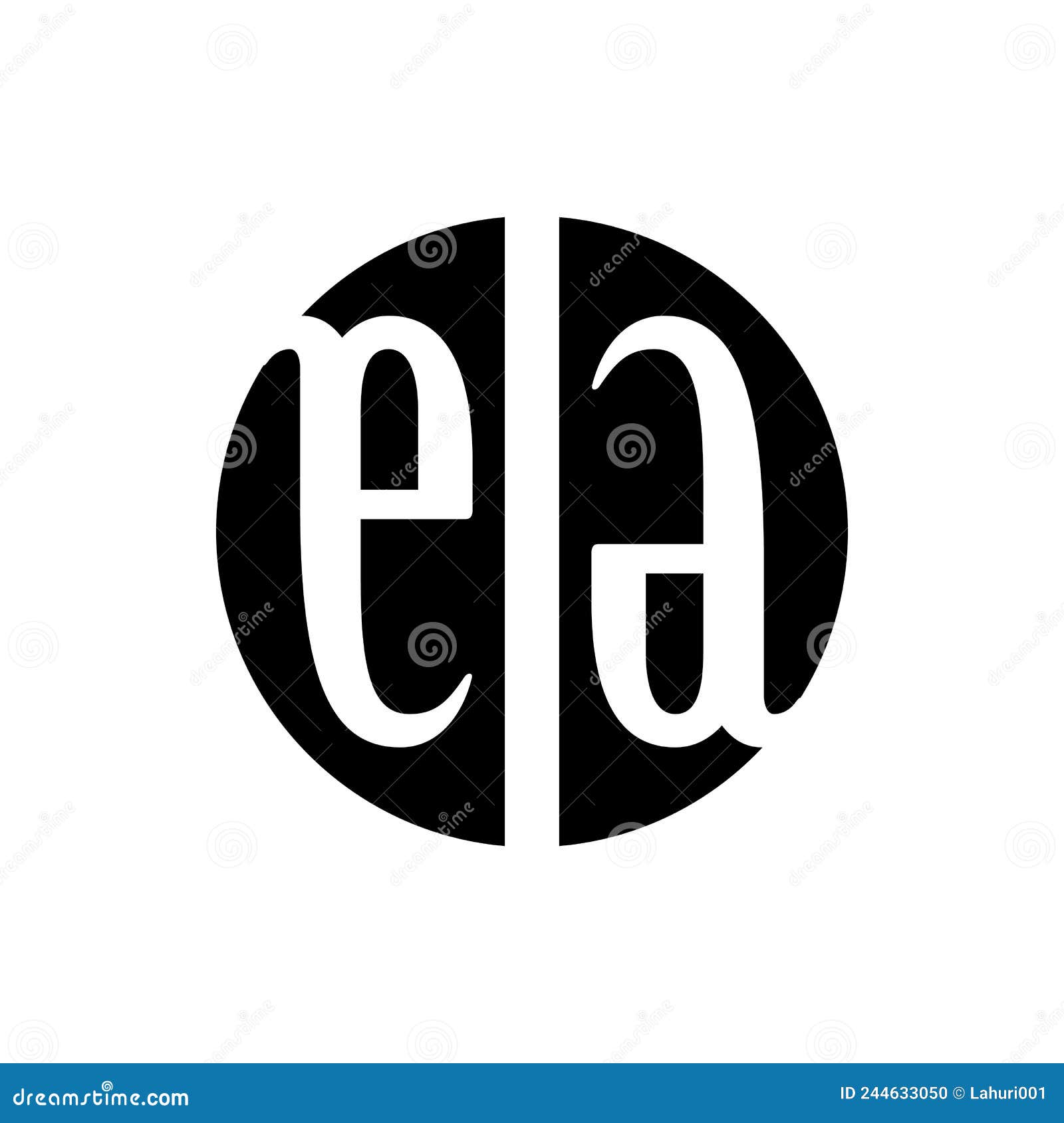Initial Letter Ela Circle Logo Vector Stock Vector - Illustration of ...