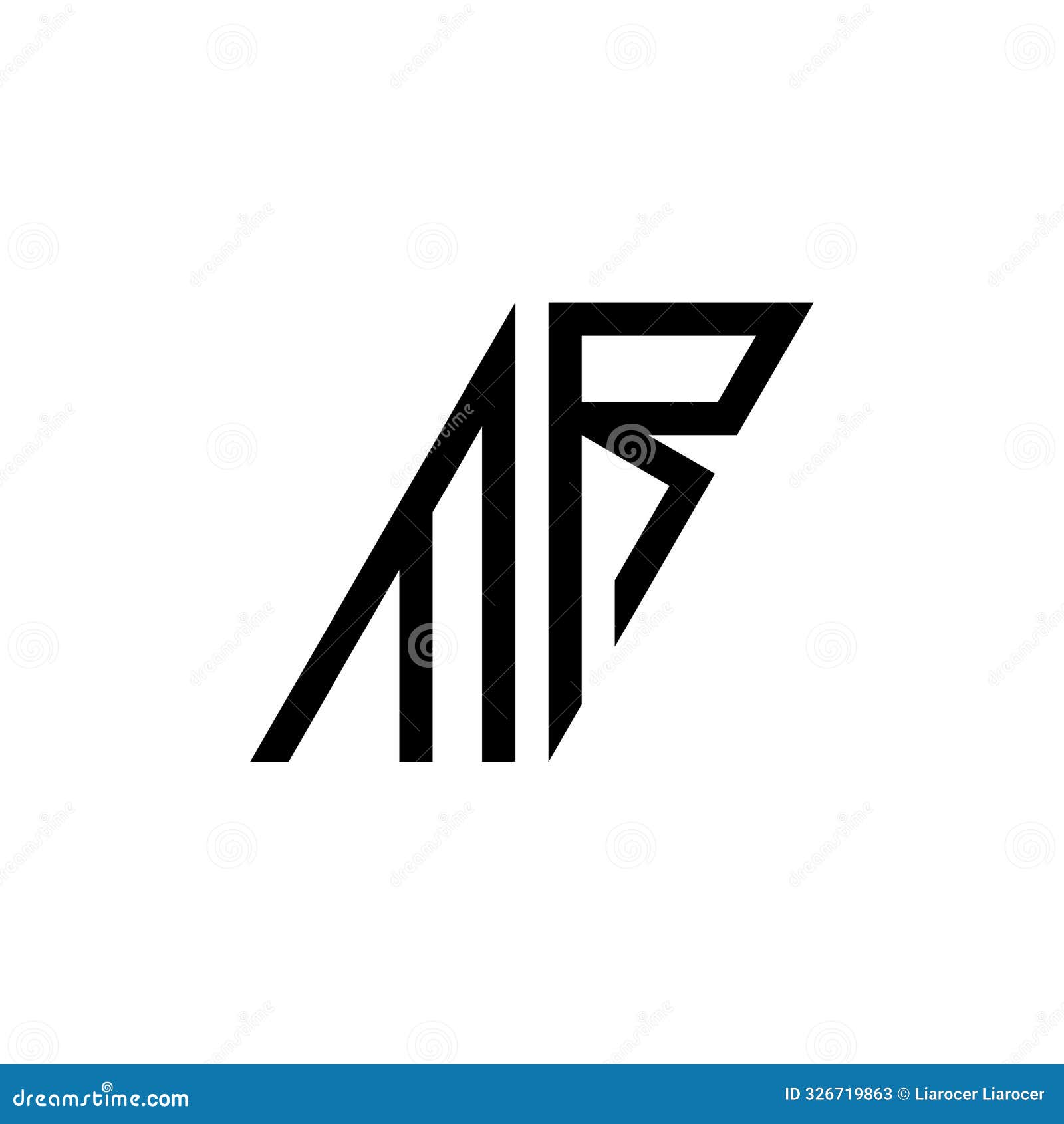 Initial Letter Mr Triangle Concept Logo Vector Black Color Stock ...