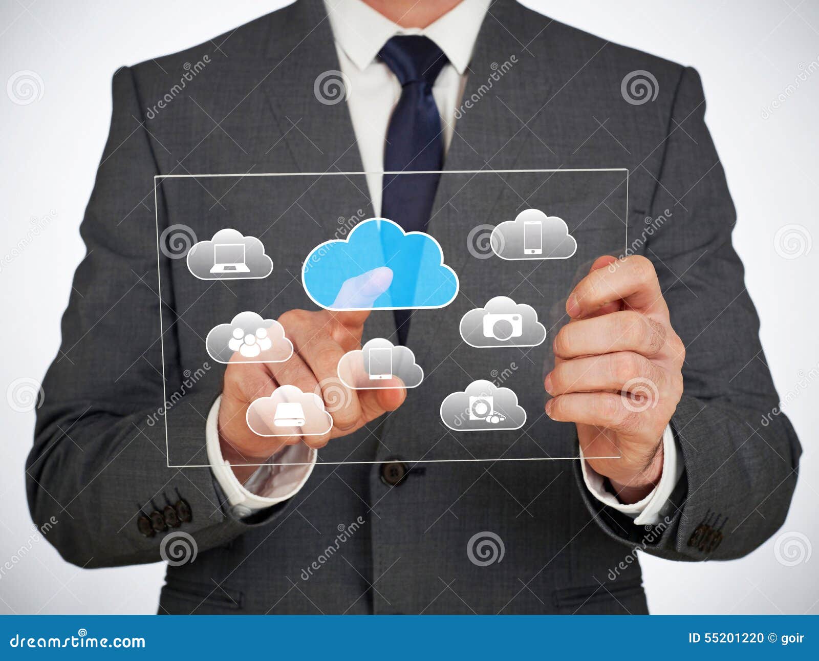 Devices clouding stock photo. Image of data, business - 55201220