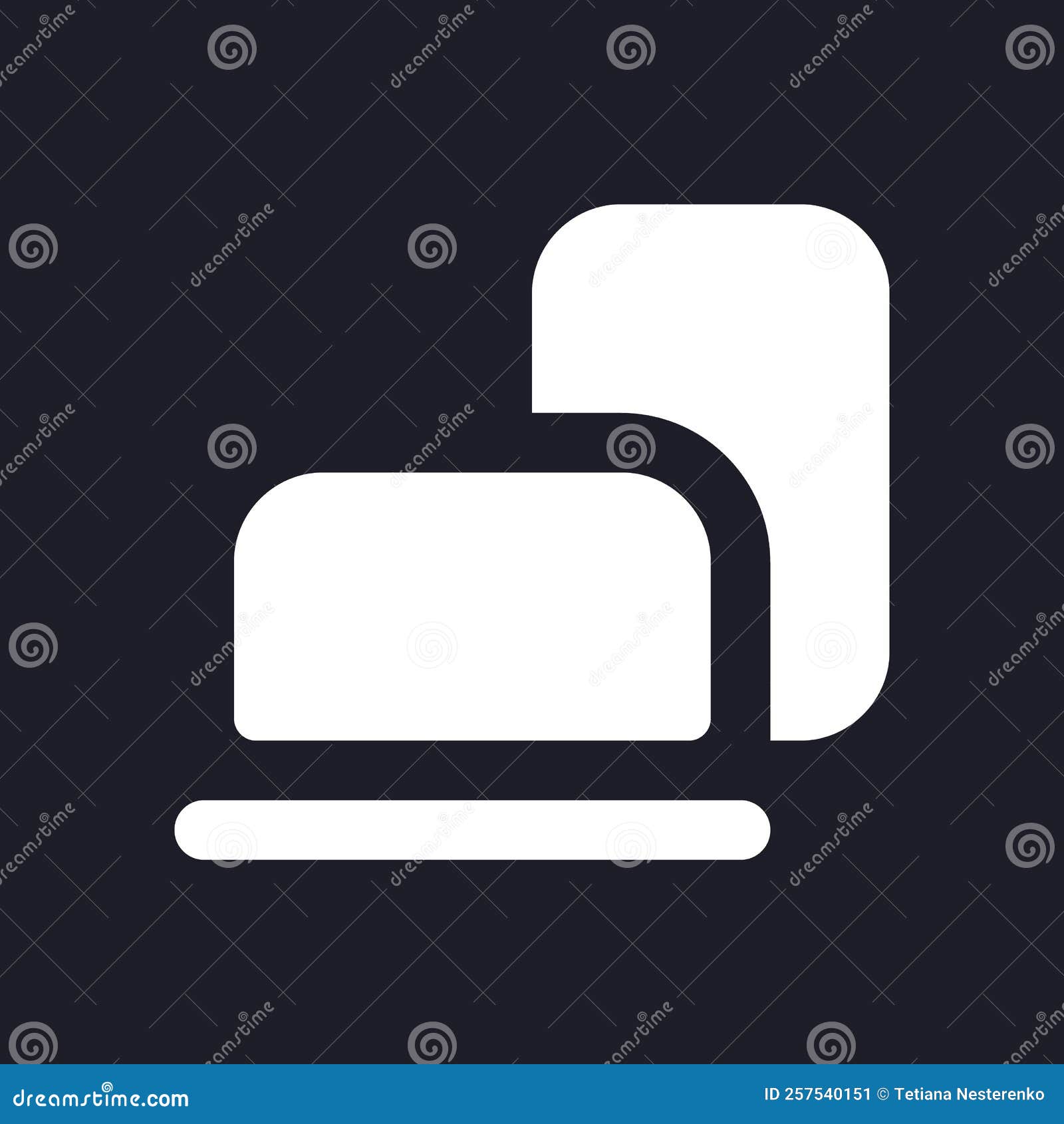 Devices Dark Mode Glyph Ui Icon Stock Vector - Illustration of access ...