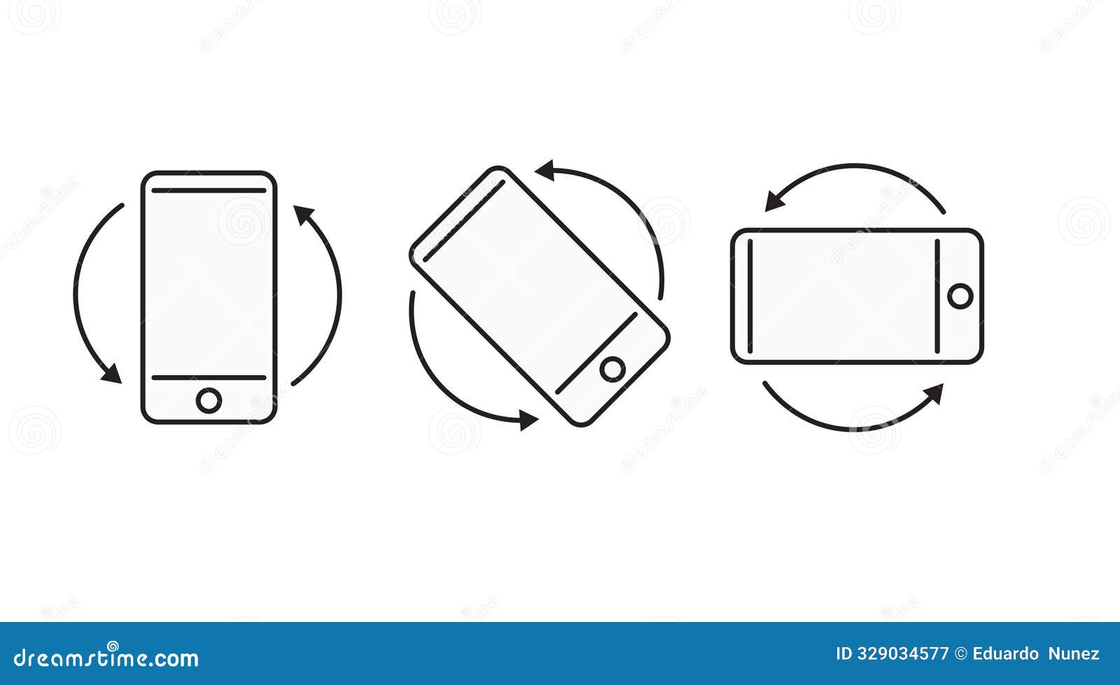 Rotate Mobile Phone Icon. Tilt Smartphone Symbol. Sign Device Vector ...