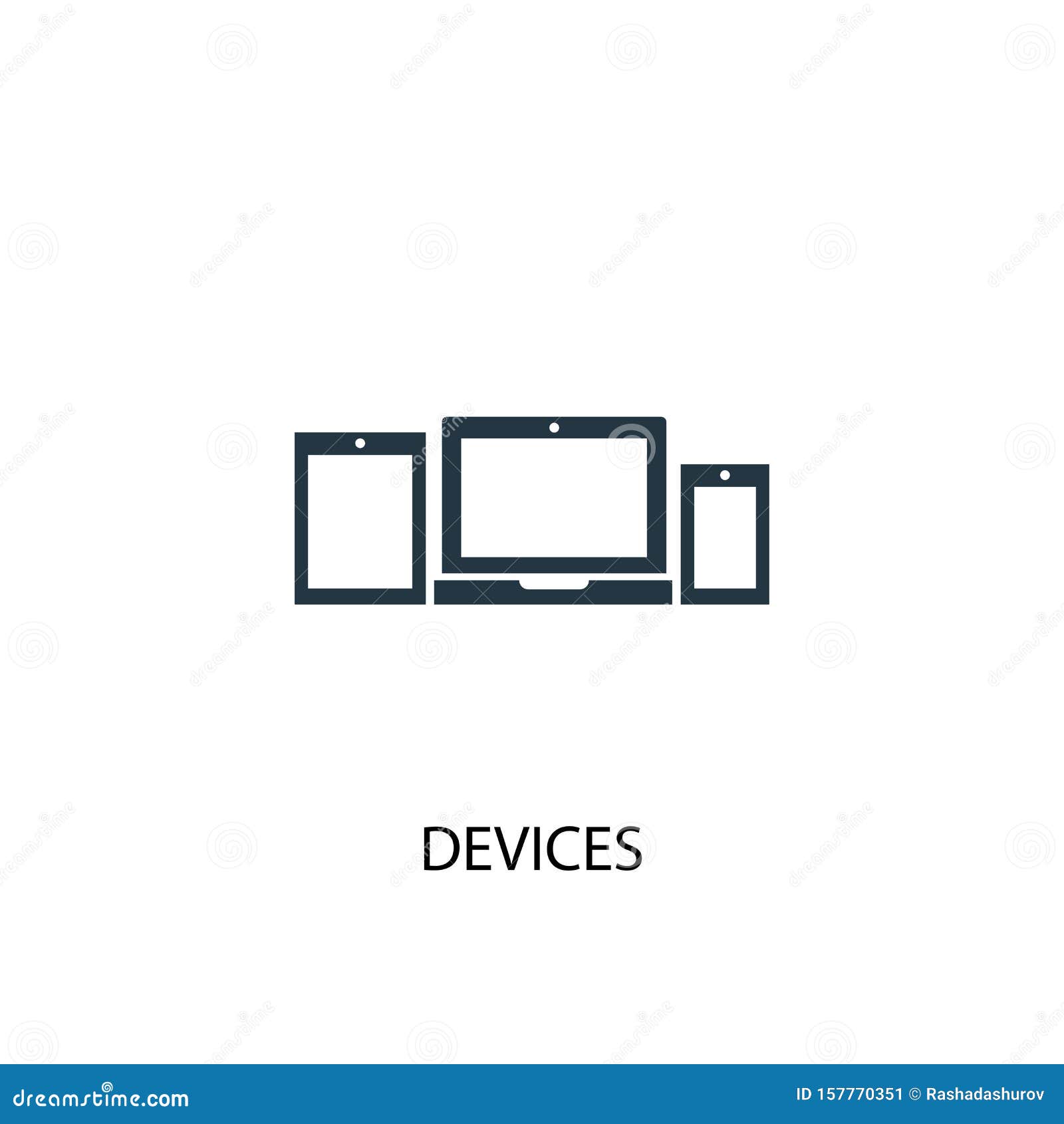 Devices Icon. Simple Element Stock Vector - Illustration of smart ...