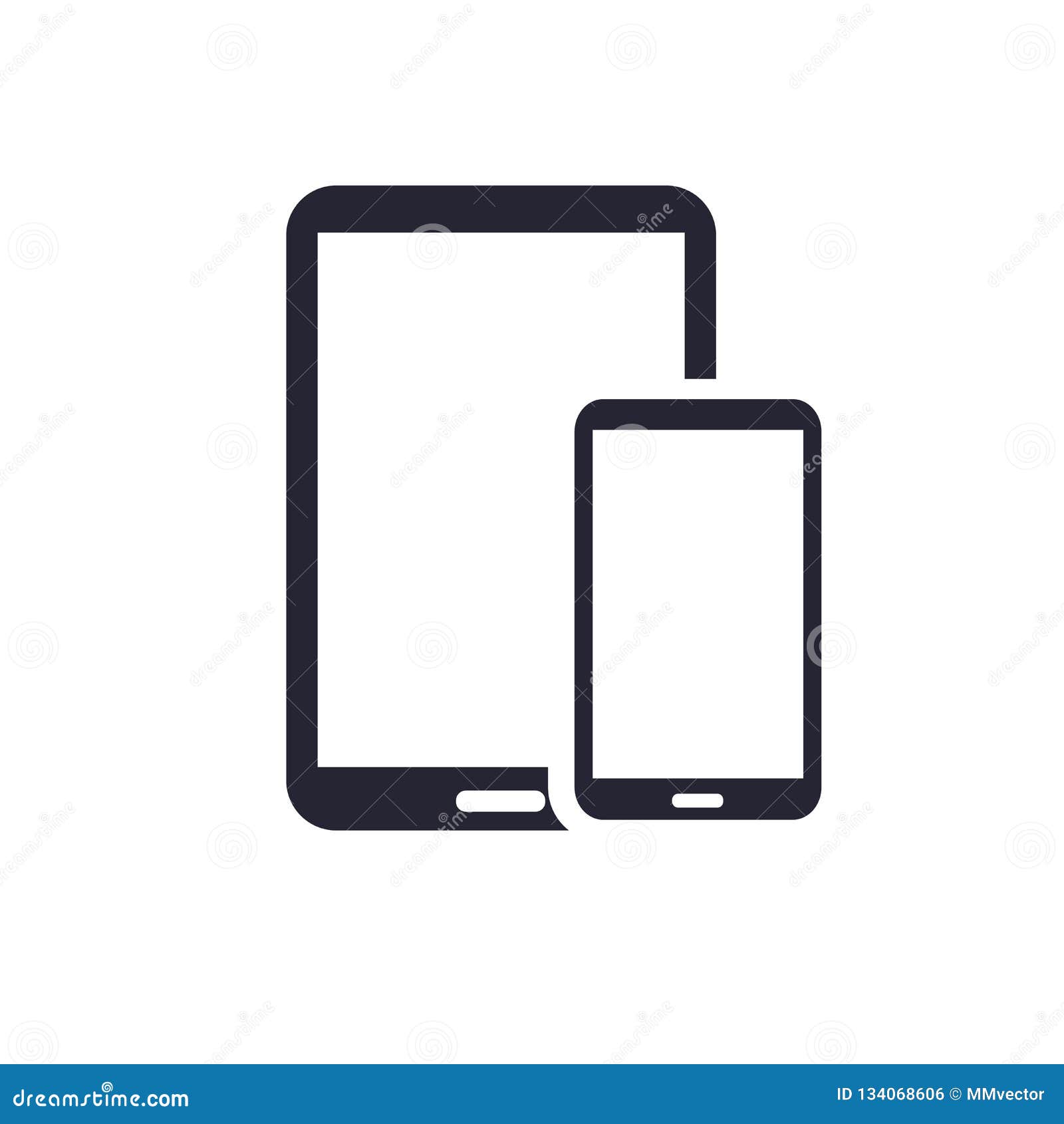 Devices Icon Vector Sign and Symbol Isolated on White Background ...