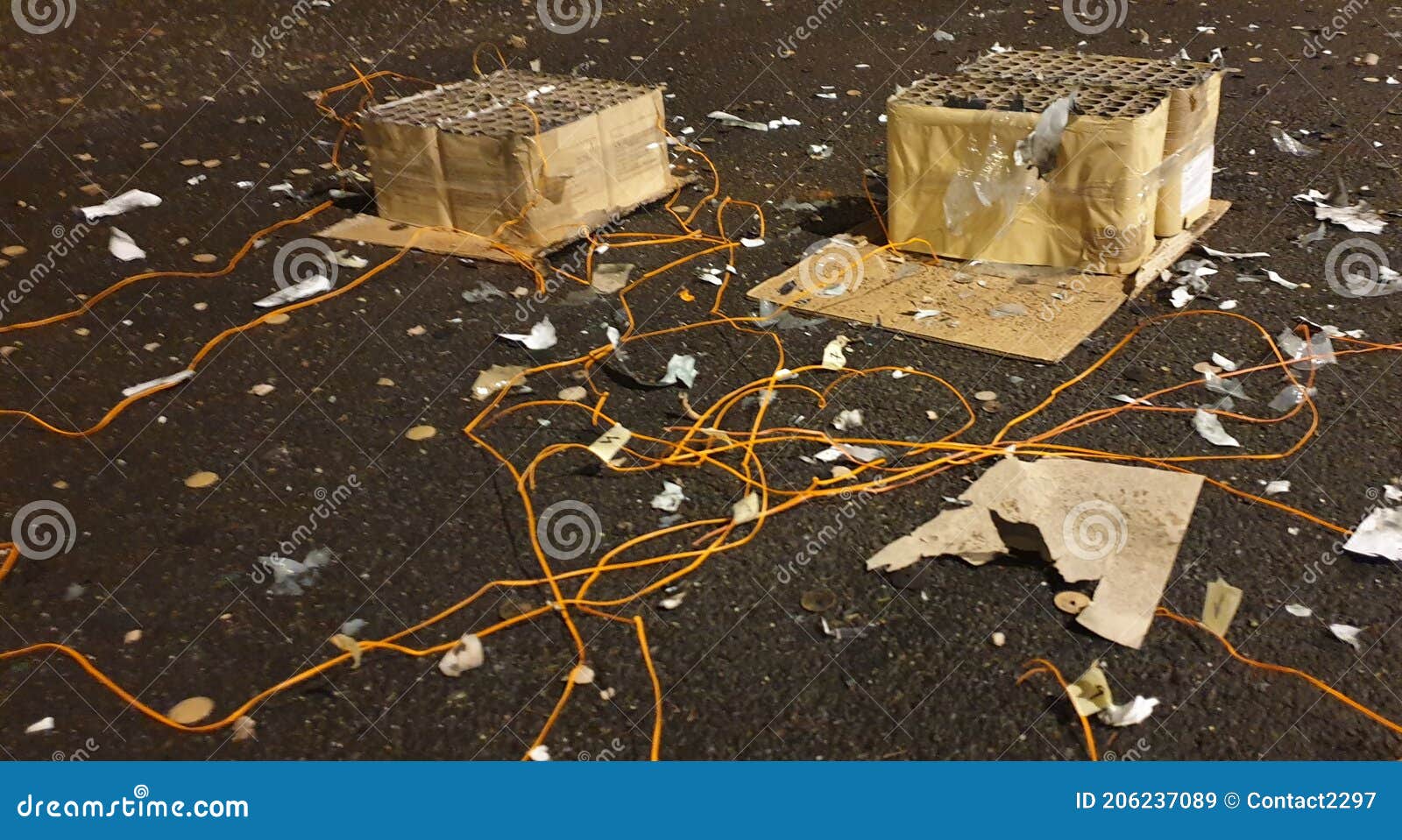 Devices for Launching Professional Fireworks, Immediately after the ...