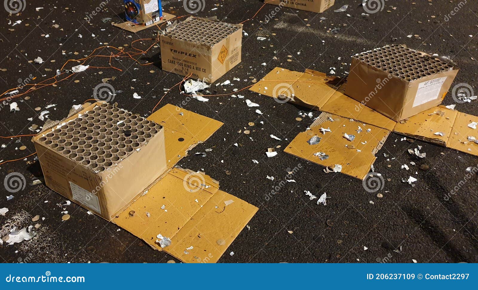 Devices for Launching Professional Fireworks, Immediately after the ...