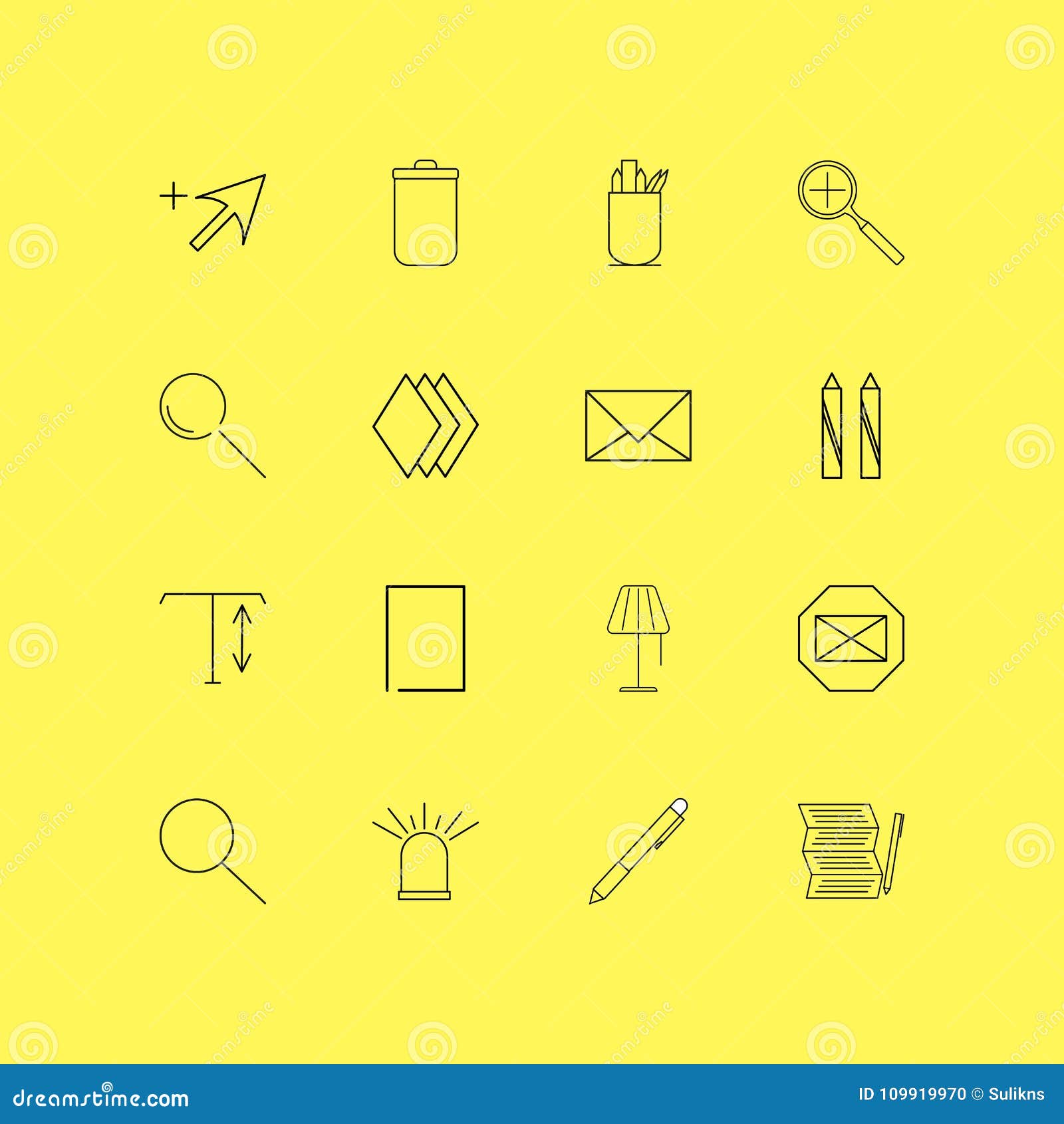 Devices linear icon set. stock vector. Illustration of elements - 109919970