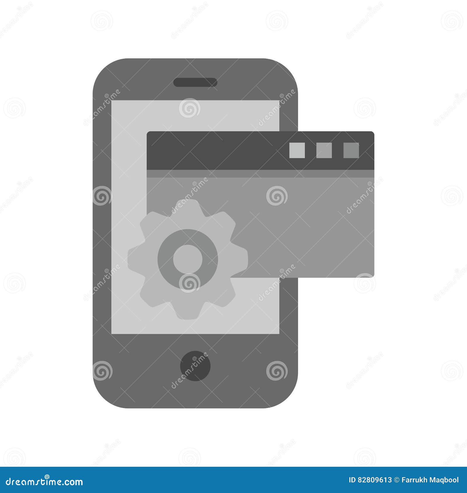 Devices Settings stock illustration. Illustration of smartphone - 82809613
