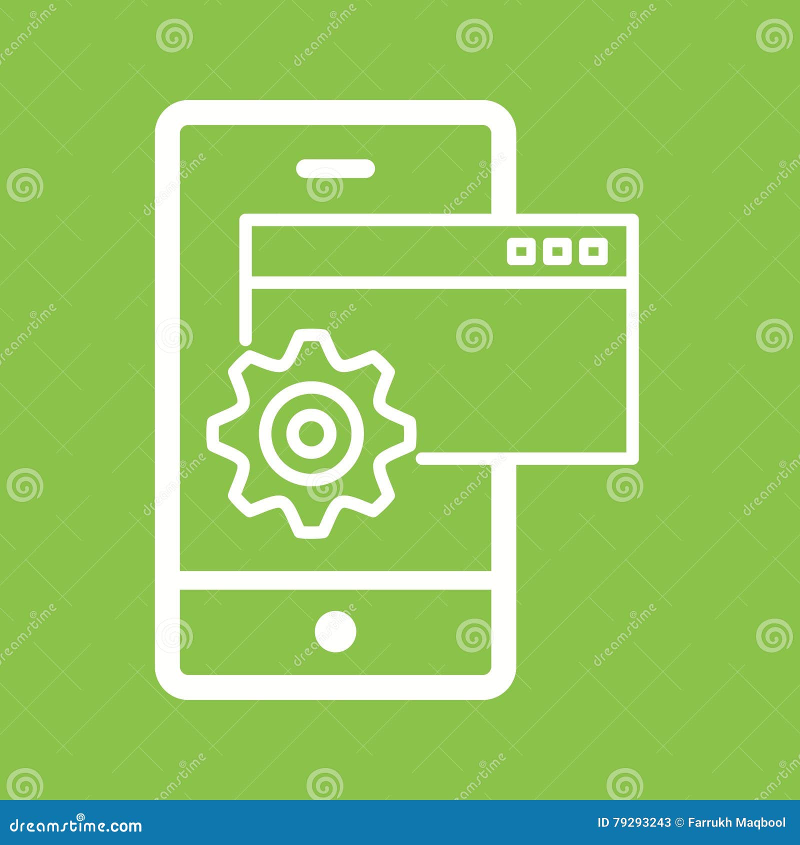 Devices Settings stock vector. Illustration of icon, touch - 79293243