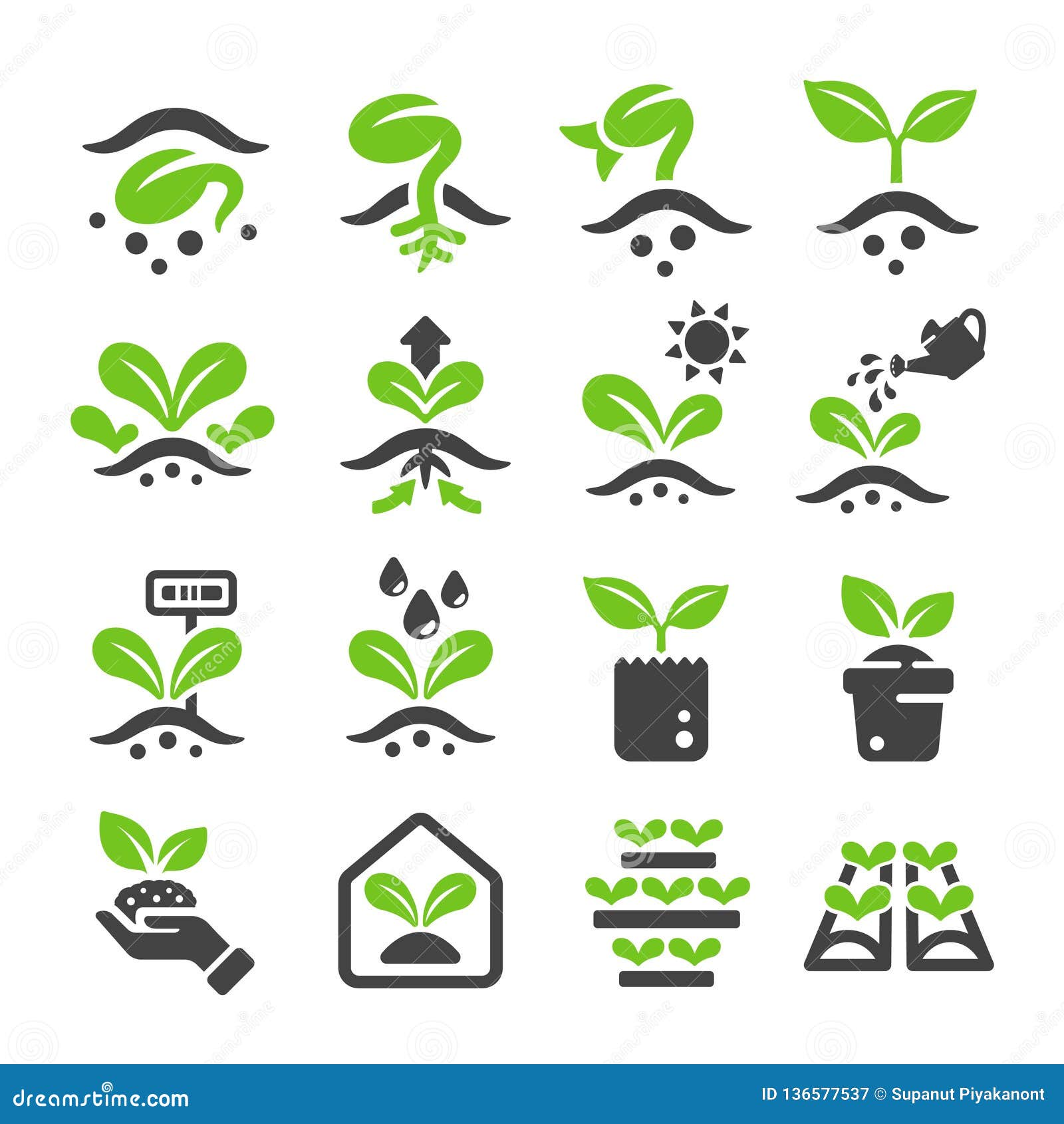 Sprout Icon, Cartoon Style Vector Illustration | CartoonDealer.com ...