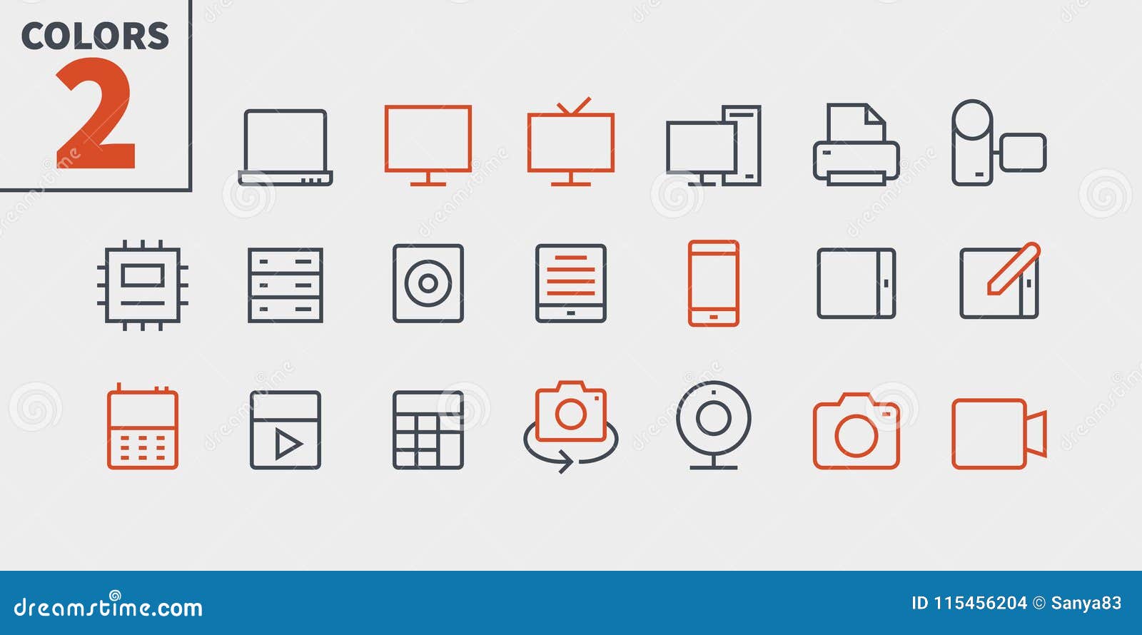 Devices UI Pixel Perfect Well-crafted Vector Thin Line Icons 48x48 ...