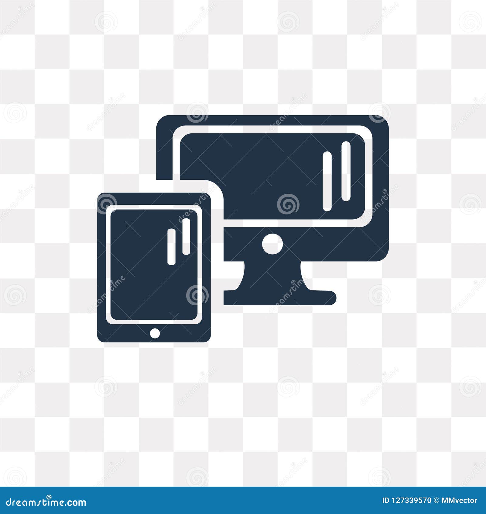 Devices Vector Icon Isolated on Transparent Background, Devices Stock ...