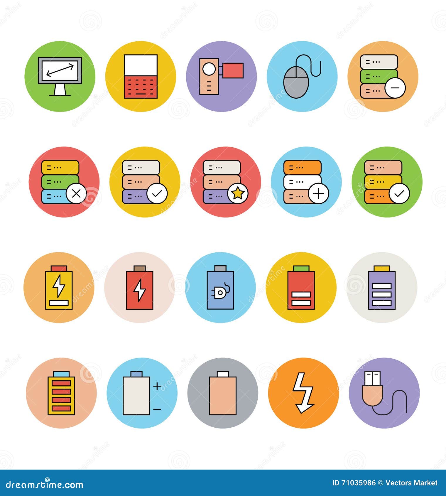 Devices Vector Icon 2 stock illustration. Illustration of database ...