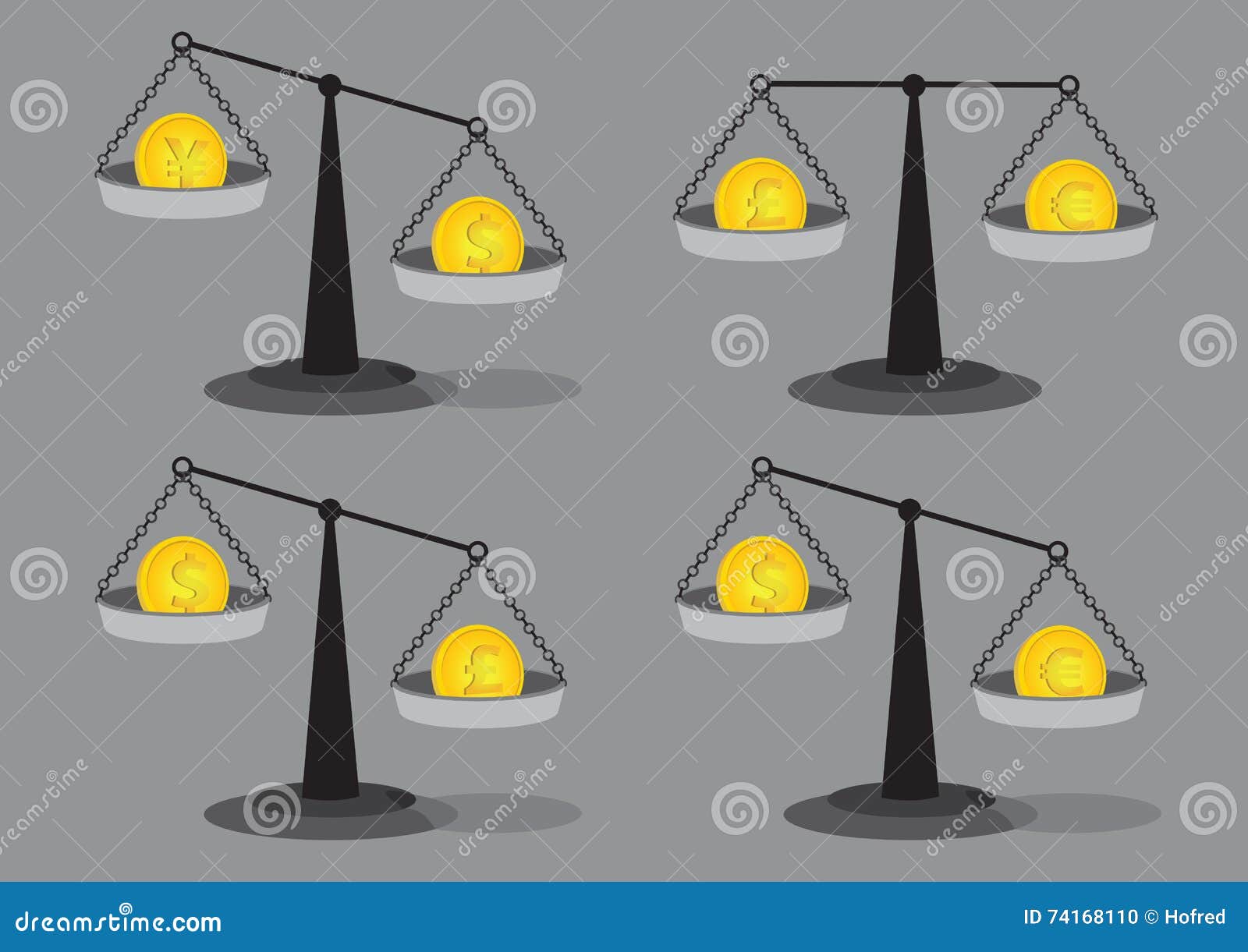 Deviezen Rate Concept Cartoon Vector Illustration Vector Illustratie ...