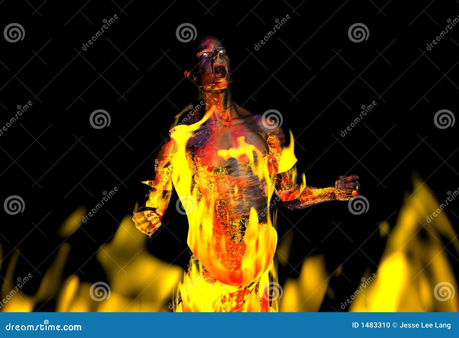 Devil stock illustration. Illustration of dead, fire, devils - 1483310