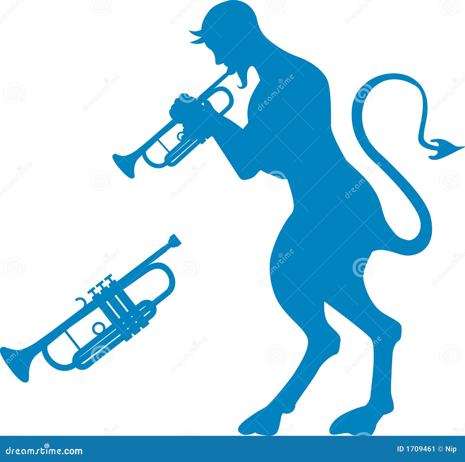 Blue Devils Mascot Free Clipart Vector