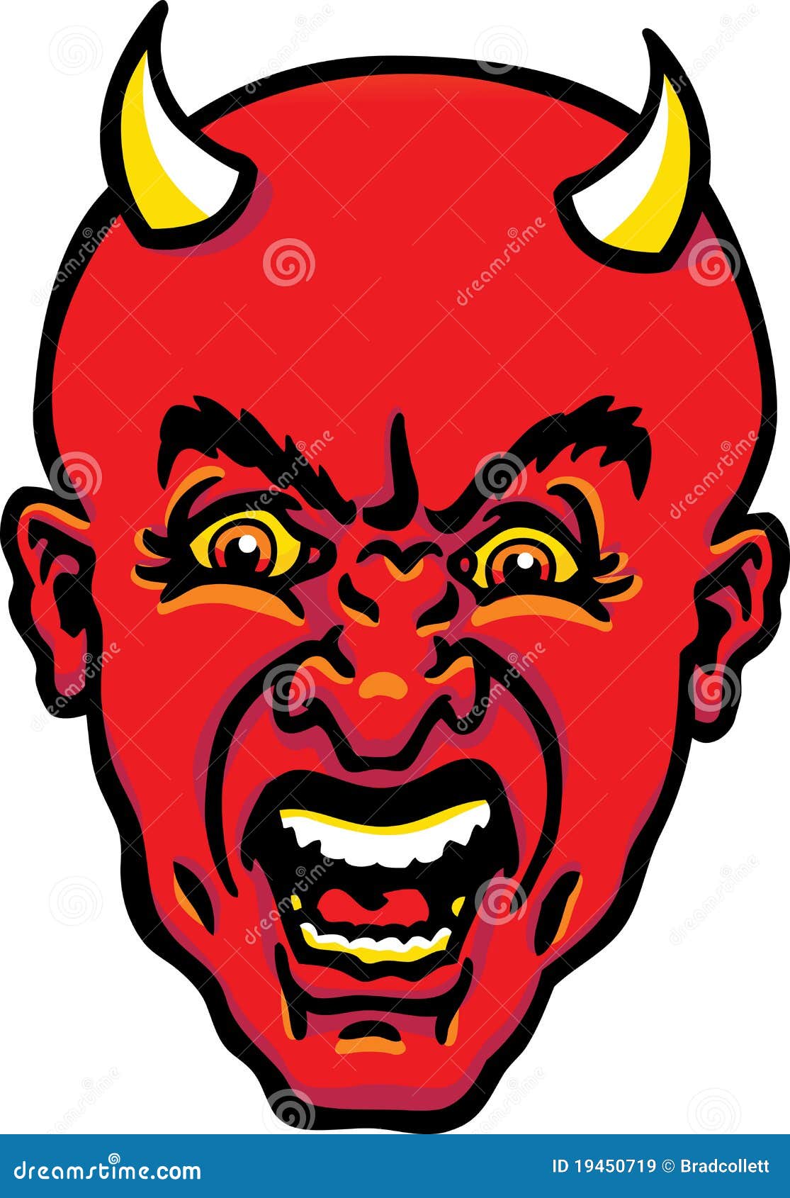 Devil stock vector. Illustration of devil, monster, happy - 19450719