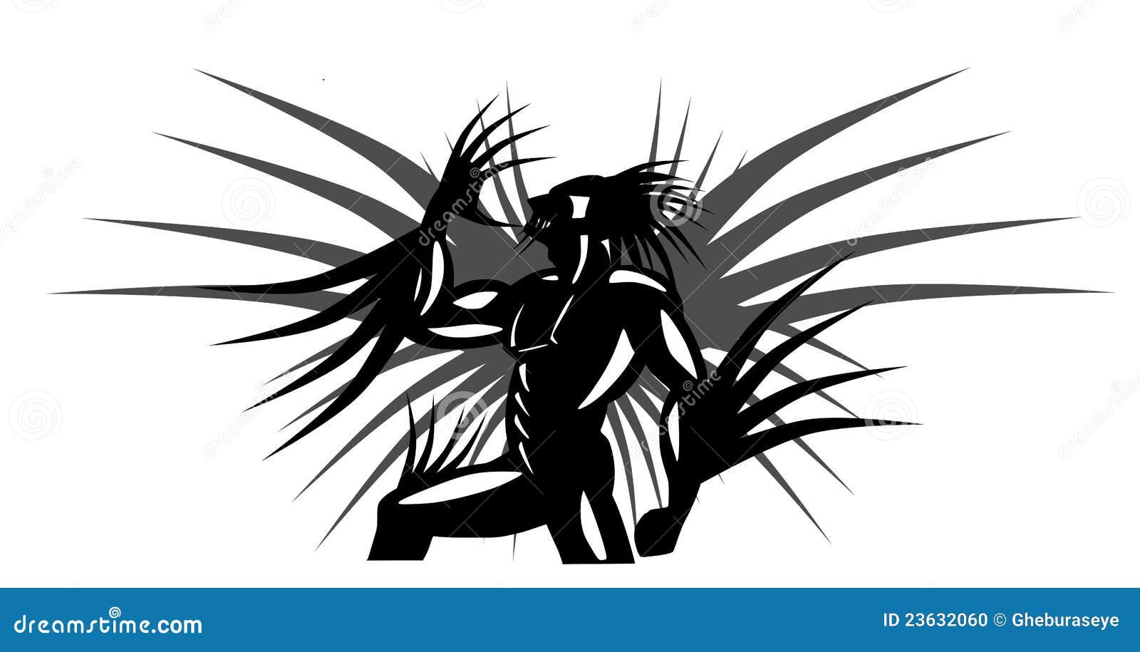 White Devil Skull With Glasses And Green Background Royalty-Free Stock ...