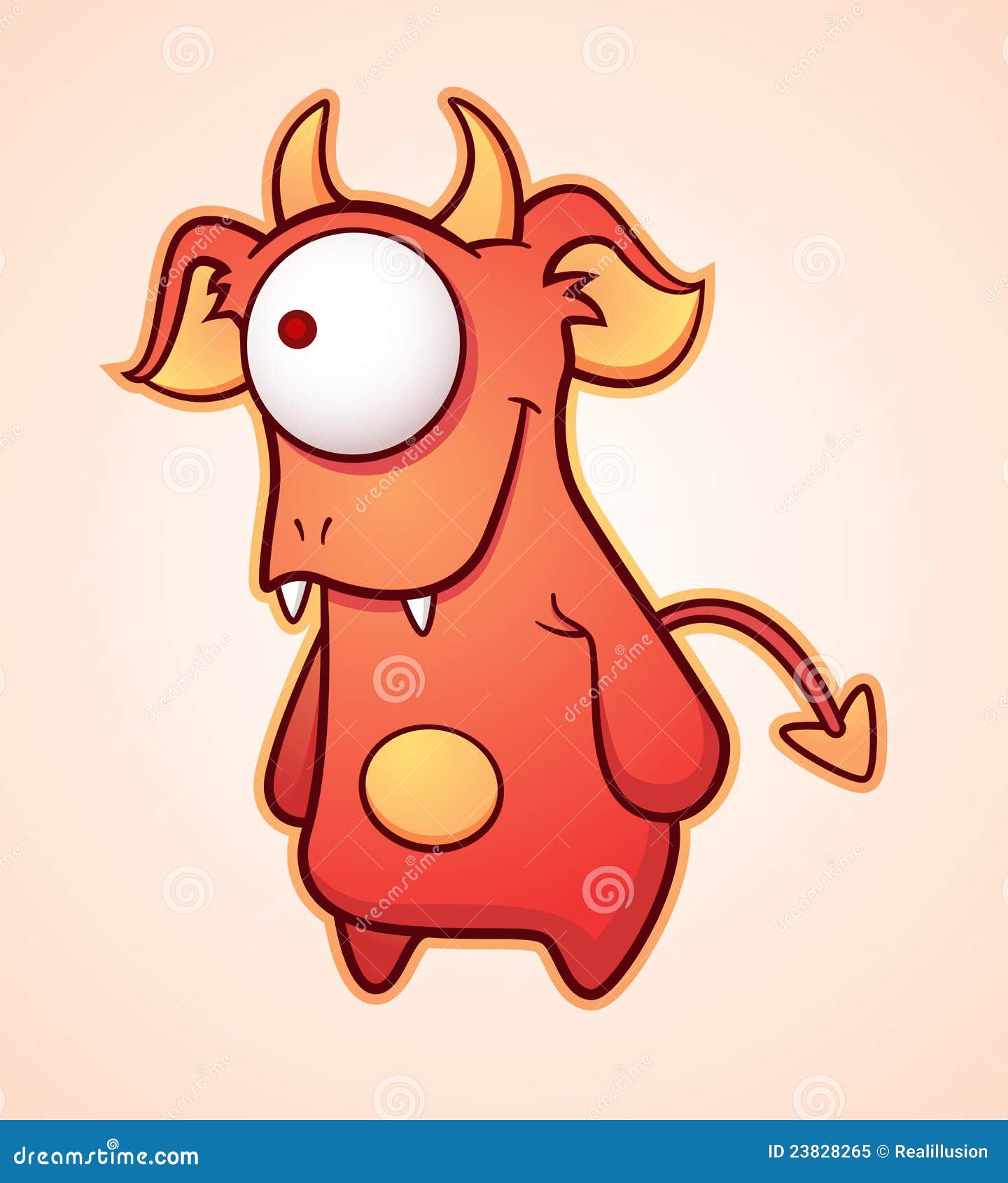 Devil stock vector. Illustration of comic, cartoon, naughty - 23828265