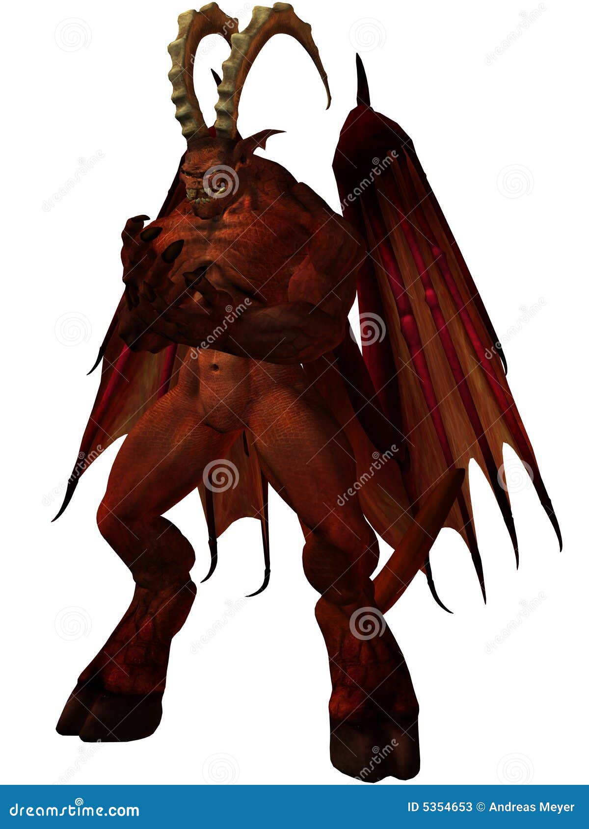 Devil stock illustration. Illustration of monstrous, model - 5354653