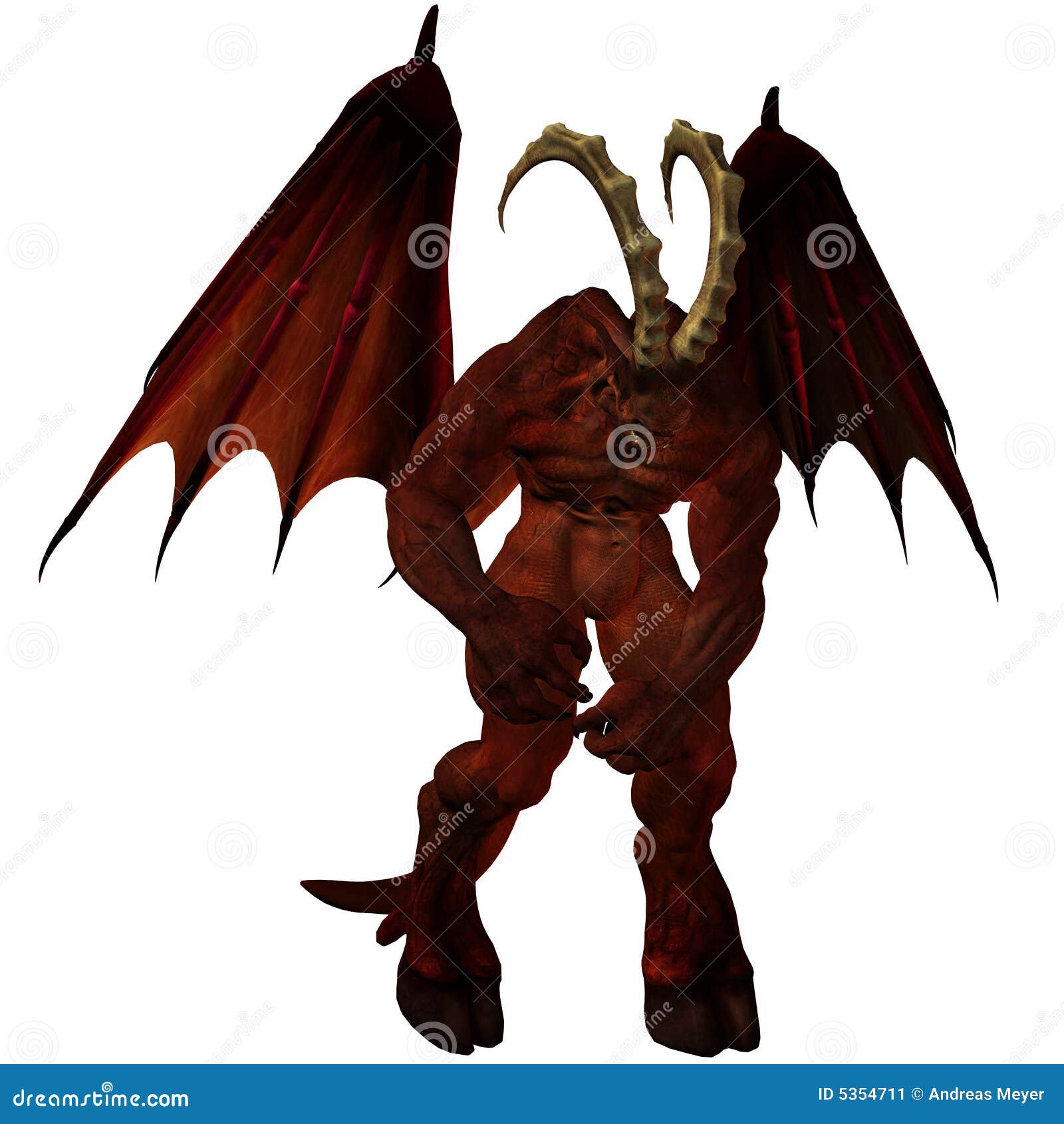 Devil stock illustration. Illustration of monster, aggressive - 5354711