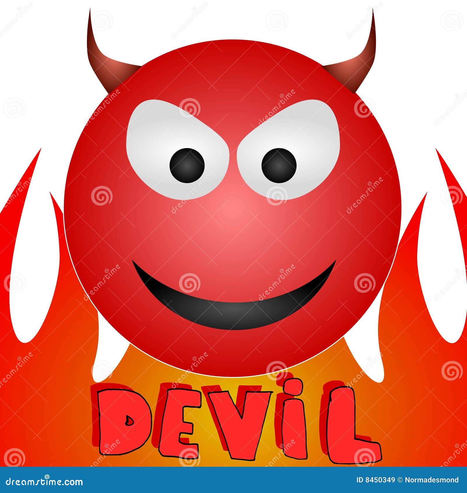 Devil stock illustration. Illustration of inferno, flame - 8450349
