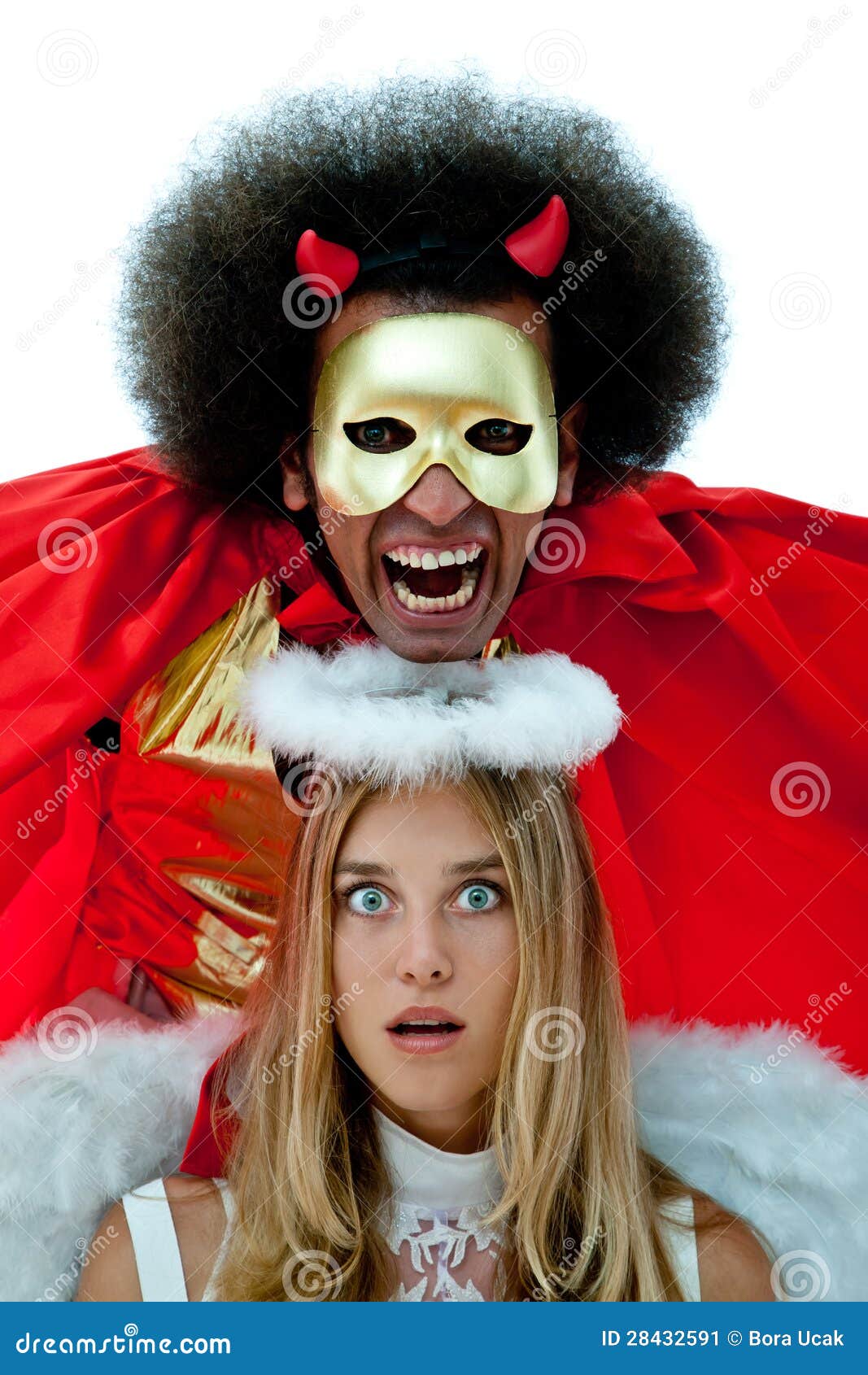 Devil and angel stock image. Image of heaven, struggle - 28432591