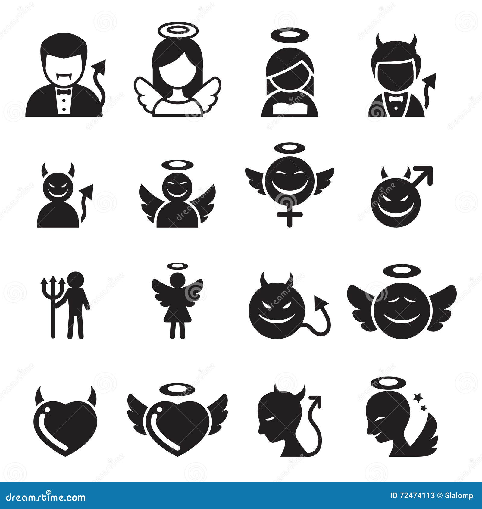 Angel Icon Vector From Classics Collection. Thin Line Angel Outline ...