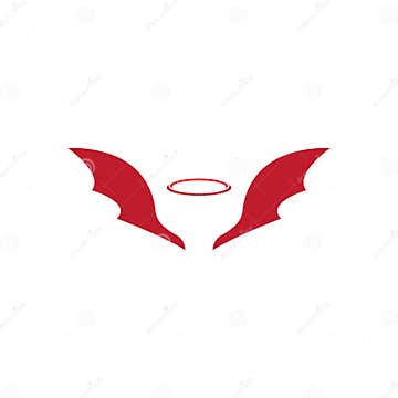 Devil angel logo template stock illustration. Illustration of angel ...